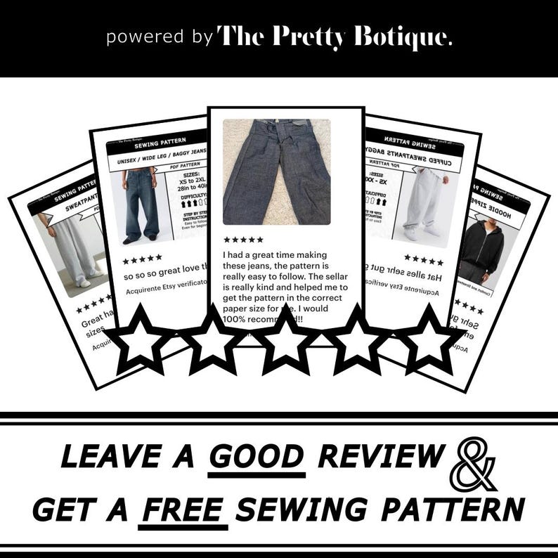 Oversized Jorts Sewing Pattern PDF: Unisex Baggy Denim Shorts (A4 ...