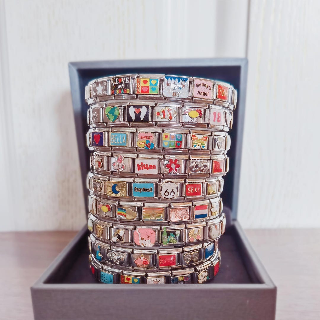 Italian Bracelet, Custom Italy Charms, Personalized Italian Bracelet ...