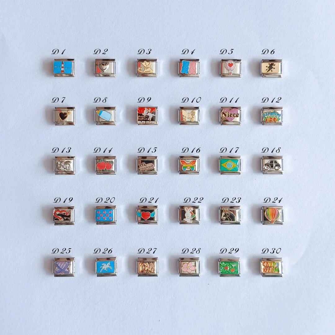 Silver Italy Charms, Custom Italy Charms, Personalized Italian Bracelet ...