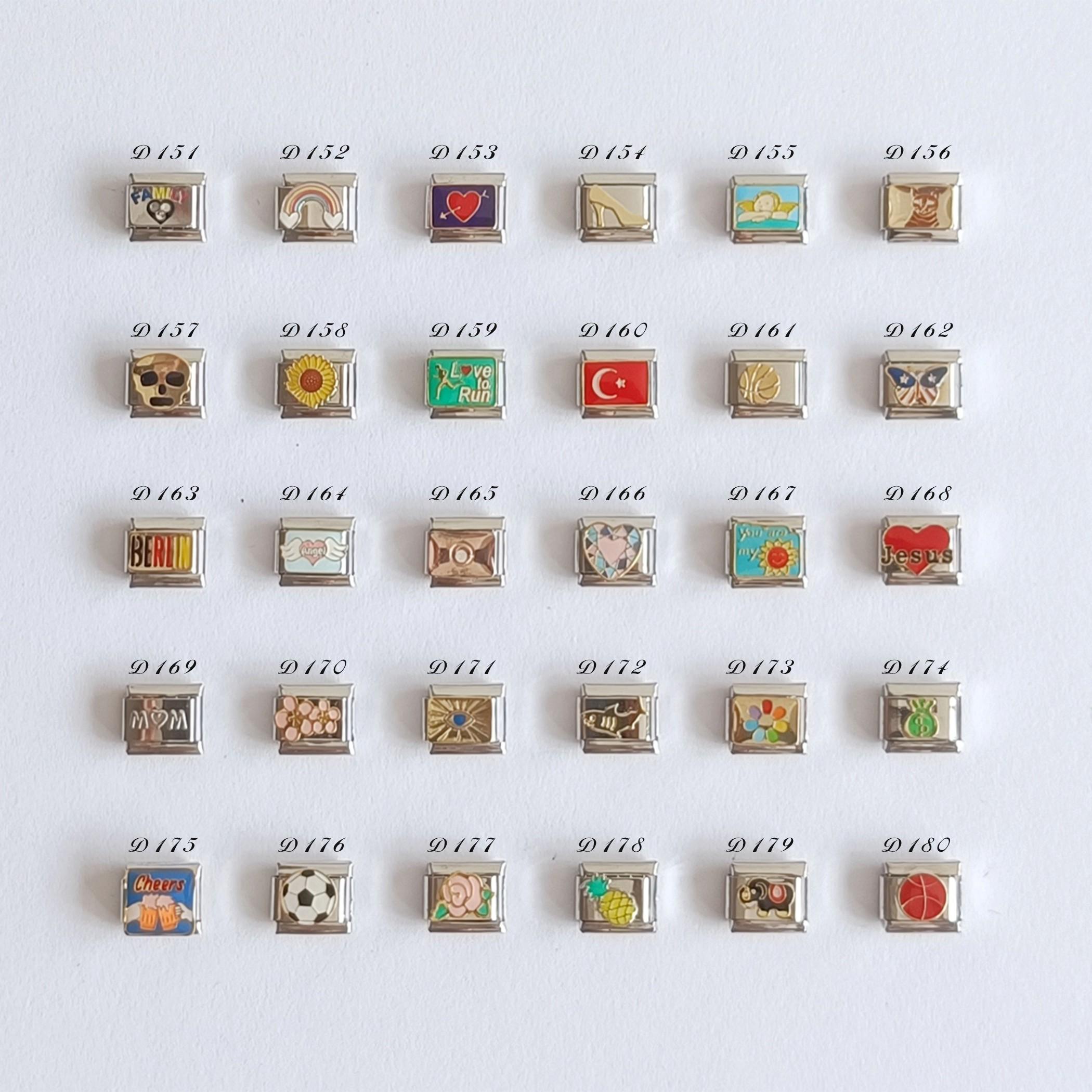 Silver Italy Charms, Custom Italy Charms, Personalized Italian Bracelet ...