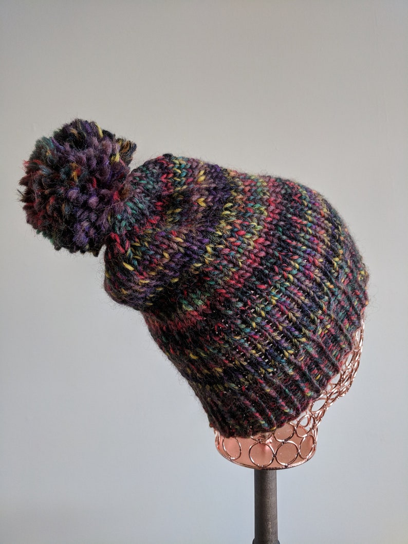 The Jane Knit Wool Chunky Winter Hat in Ziggy Marley With Large ...