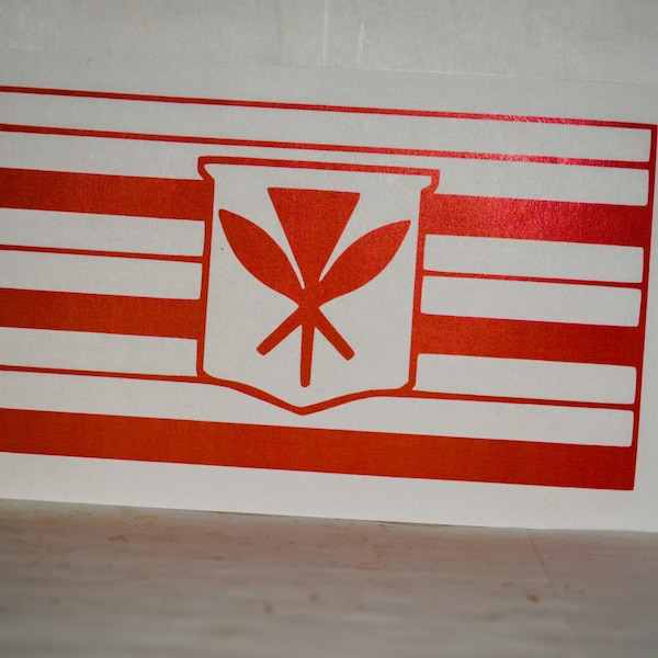 Hawaiian Flag Car Decal - Etsy