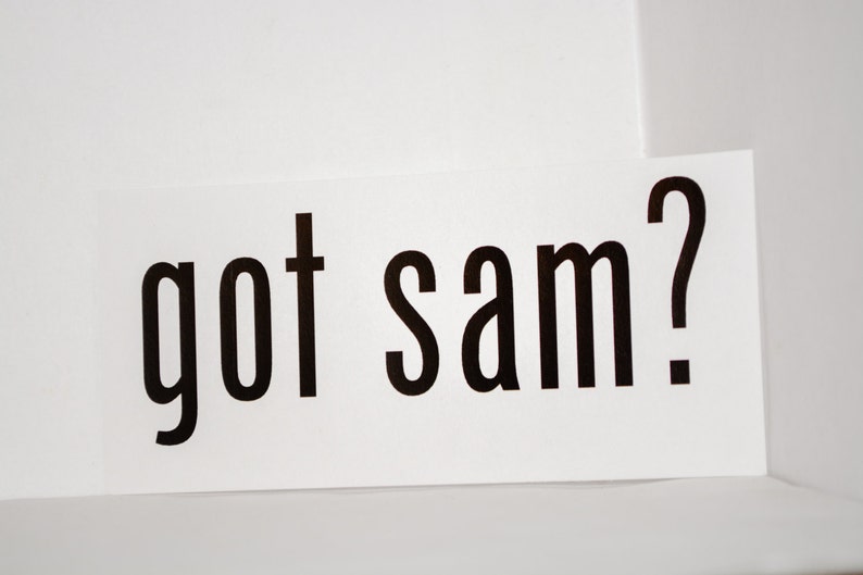Got Sam Precision Die Cut Vinyl Car Window Decal Sticker for - Etsy