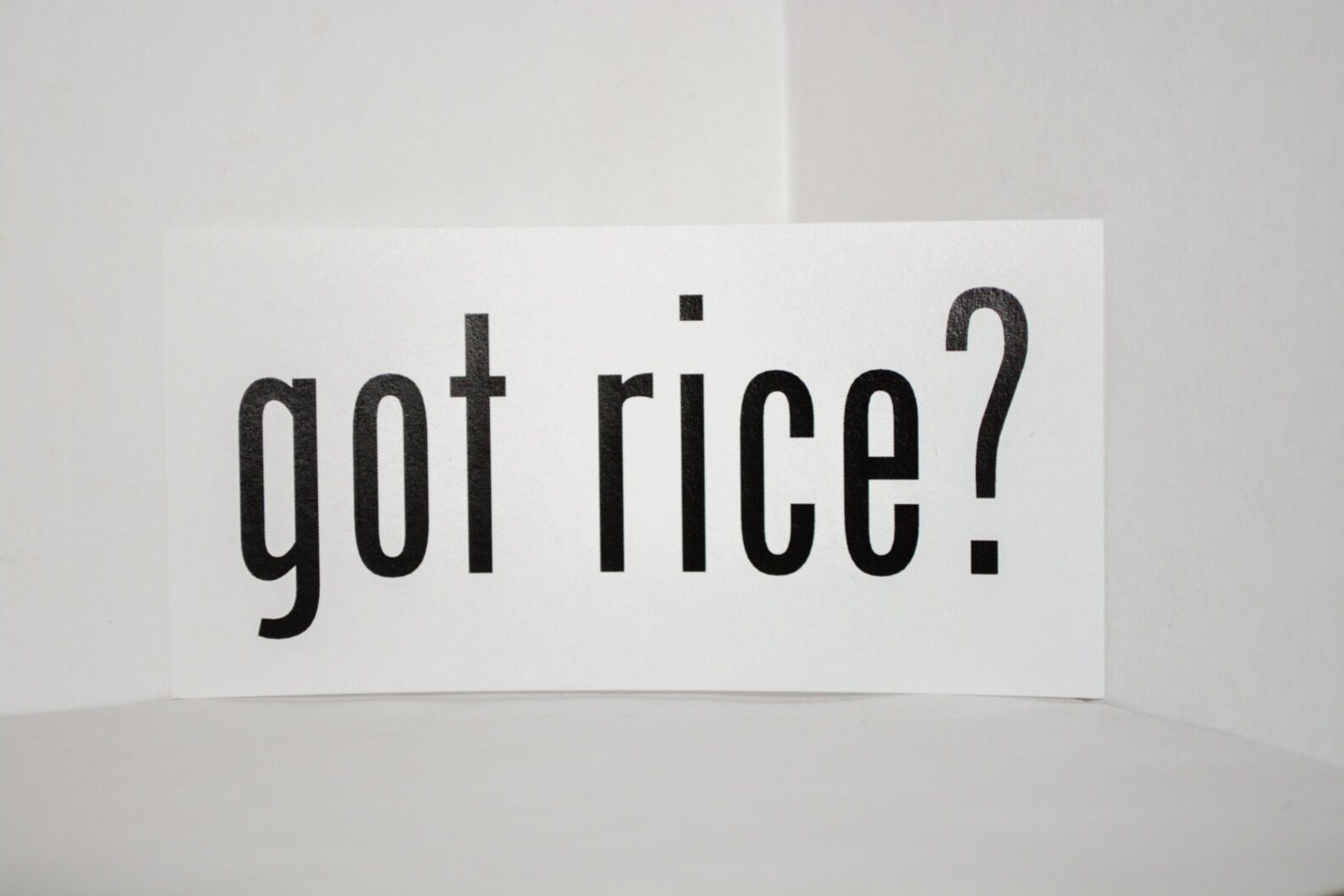 Got Rice Precision Die Cut Vinyl Car Window Decal Sticker - Etsy