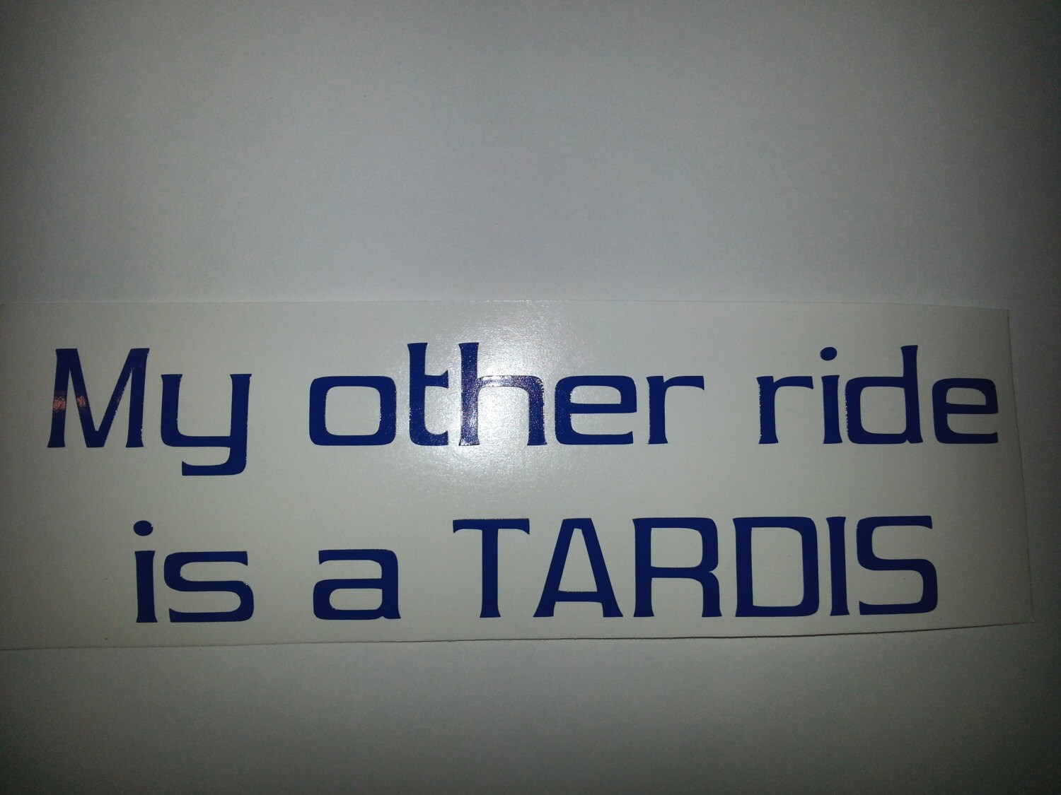 My Other Ride is a TARDIS Precision Cut Vinyl Car Window Decal | Etsy