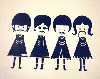 Beatles Car Window Decal - Etsy