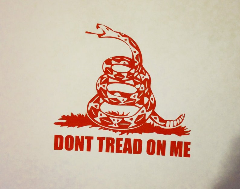 Gadsden Flag Precision Cut Vinyl Car Window Decal Sticker Don't Tread ...