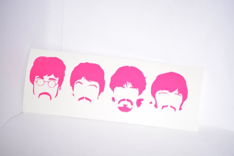 The Beatles Fab Four Precision Cut Vinyl Car Window Decal | Etsy