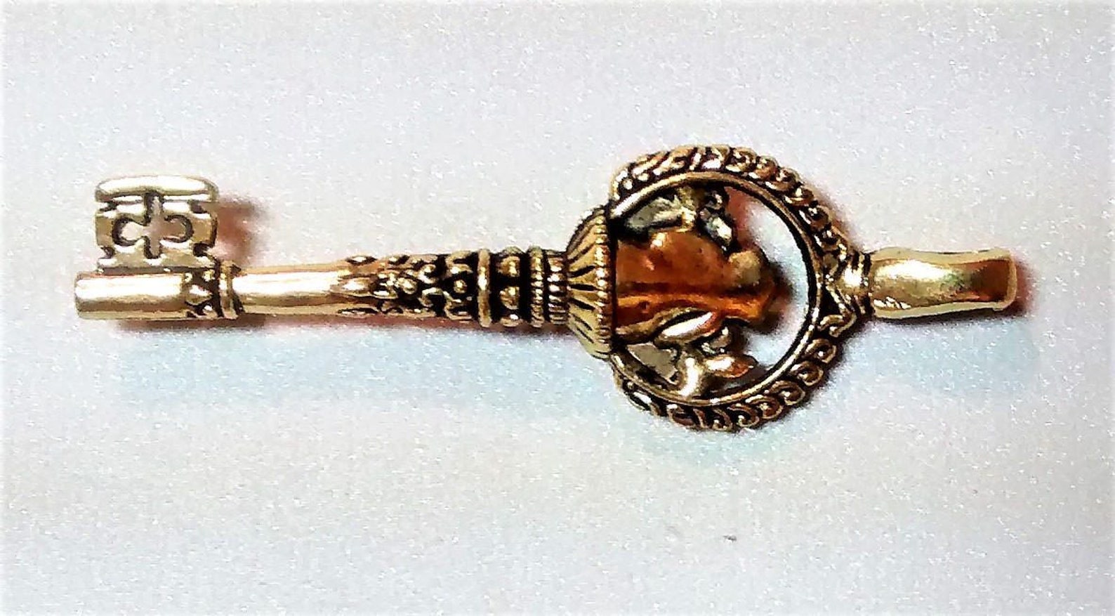 E-115; Gold-tone Pewter Key - Etsy