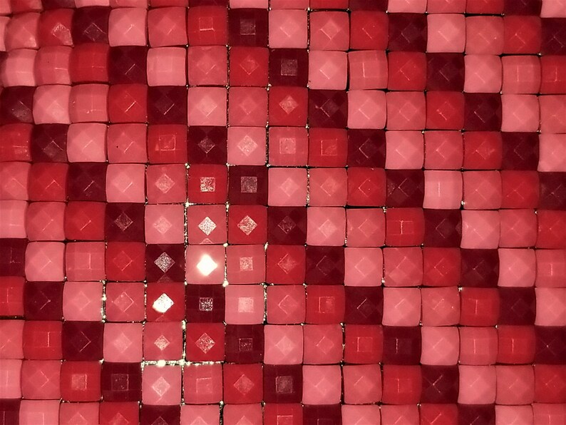 M-159; Adhesive Resin Sheet in Red Ombre' Squares - Etsy