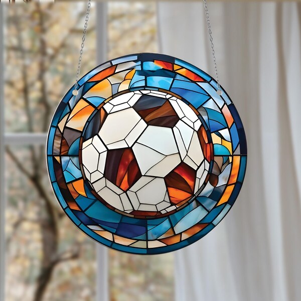 Stained Glass Soccer - Etsy