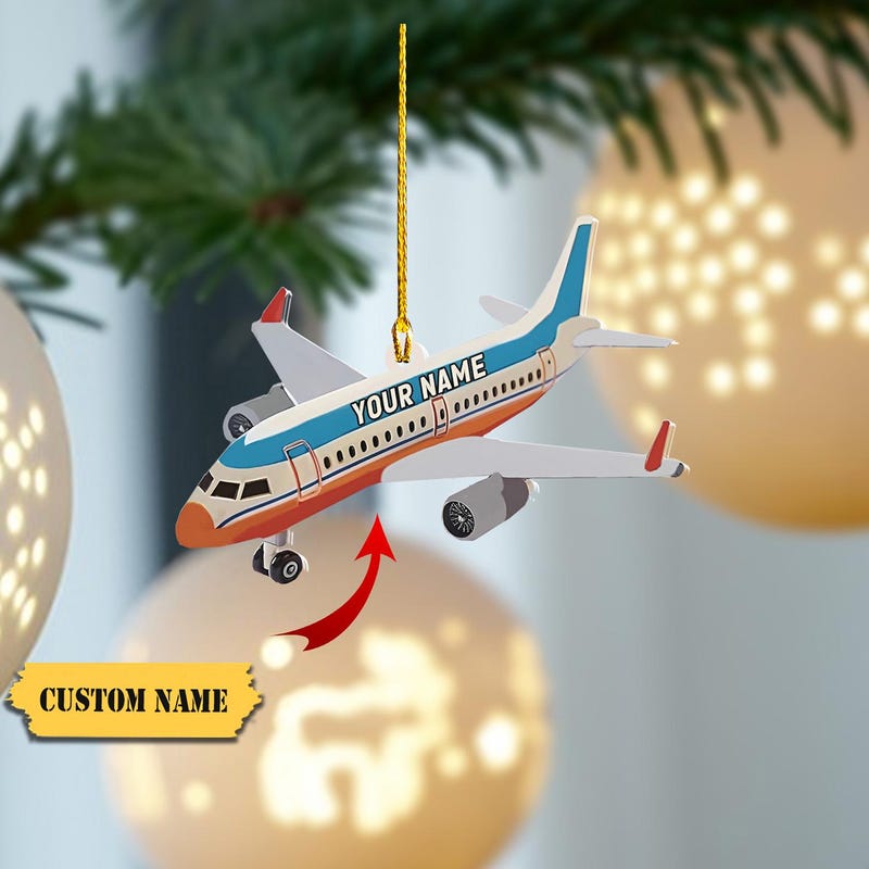 Airplane Christmas Decorations - Etsy