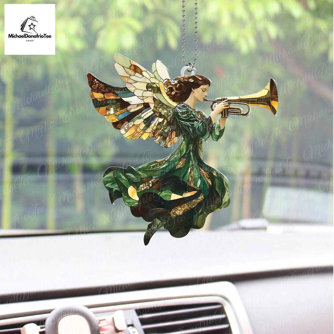 Stained Glass Angel Window Hanging Acrylic Suncatcher – Beautiful Angel ...