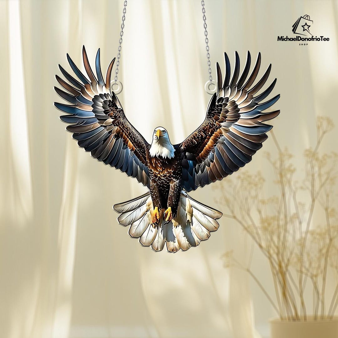 Eagle Window Hanging, Bald Eagle Acrylic Suncatcher, Eagle Acrylic Flat ...
