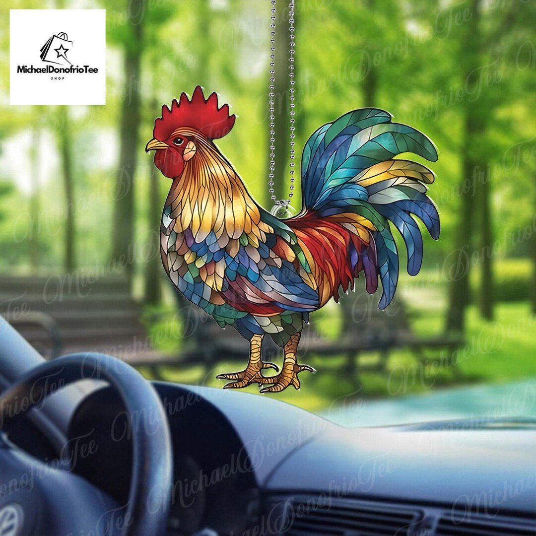 Rooster Window Hanging ACRYLIC, Rooster Home Decor, Mother Day Gift ...