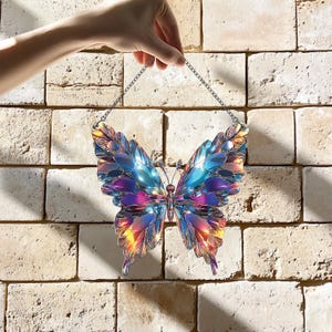 Butterfly Window Hanging Acrylic, Butterfly Ornament, Butterfly ...