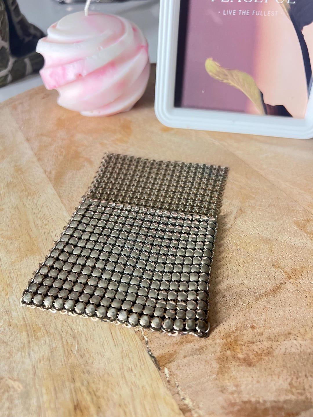 Silver Metal Mesh Pouch Sleek and Elegant Design for Coins and Jewelry ...