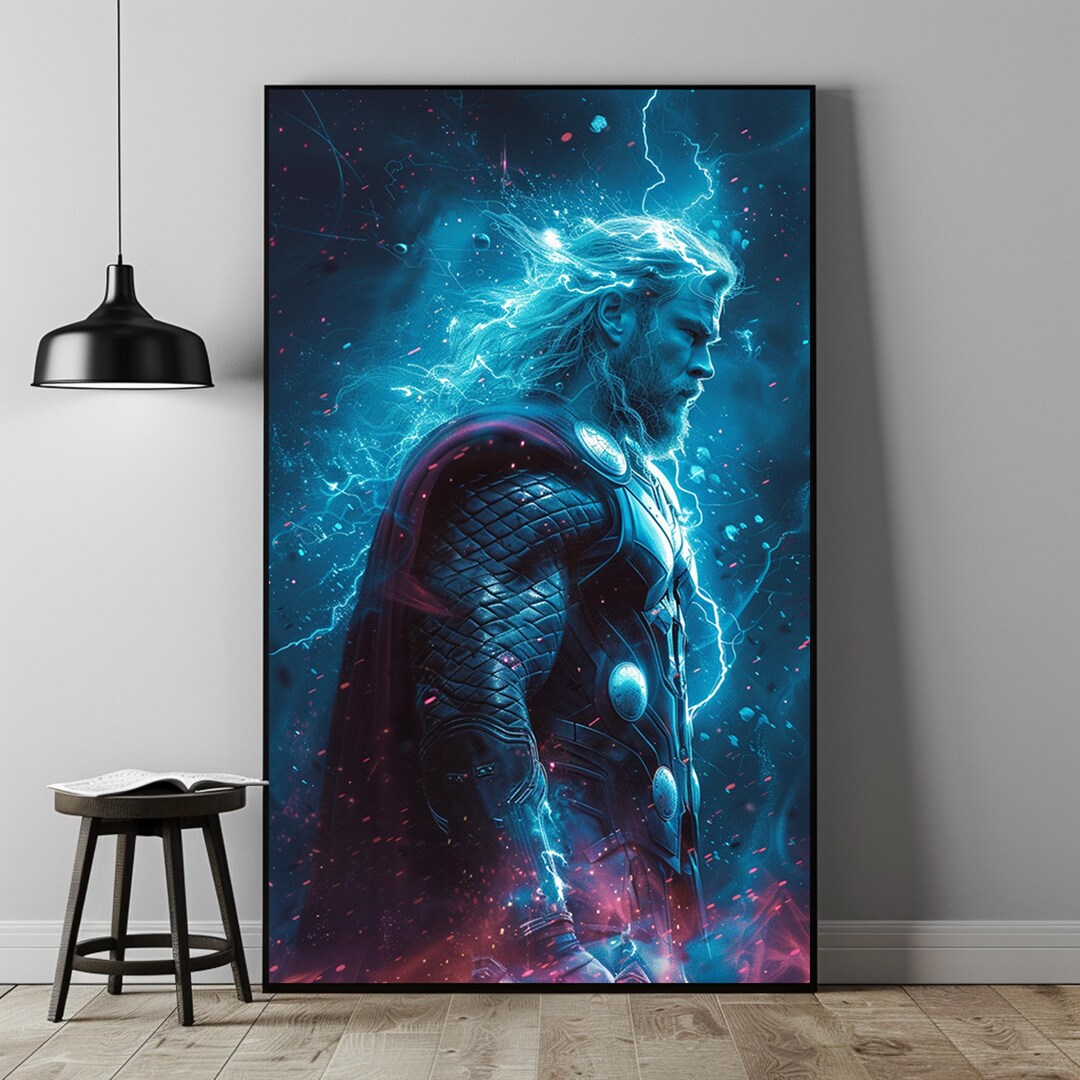 Thor, Marvel, Digital Print, Wall Art, Printable Art, Wall Poster, High ...