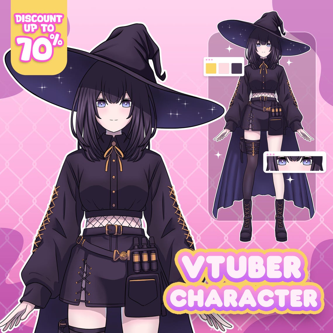 Live2d Vtuber Model for Commercial Use Half Body Vtuber Model, Live2d ...