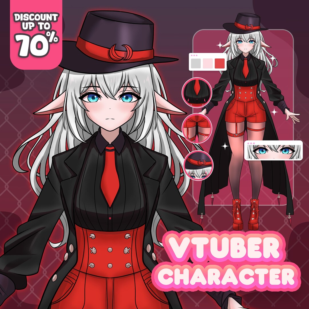 CUSTOM VTUBER Model Male or Female Live2d Model Vtuber Design ...
