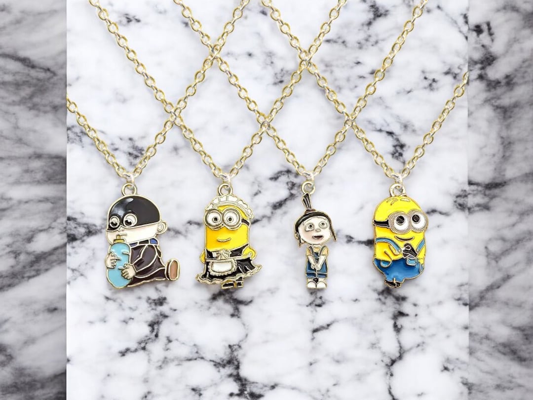Despicable Me Minions Necklace Cute Anime Cartoon Pendant for Boys ...