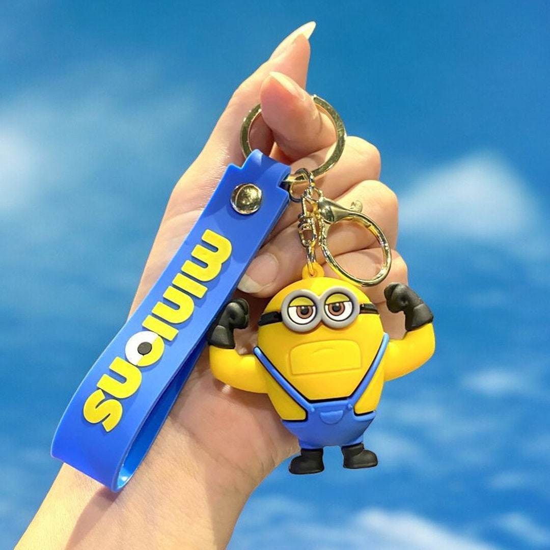 5 Styles Available Minions Key Chain Cute Anime Bob Backpack Pendant ...