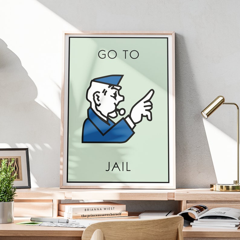 Minimalist Monopoly Card Collection, Set of 8, Monopoly Poster, Board ...