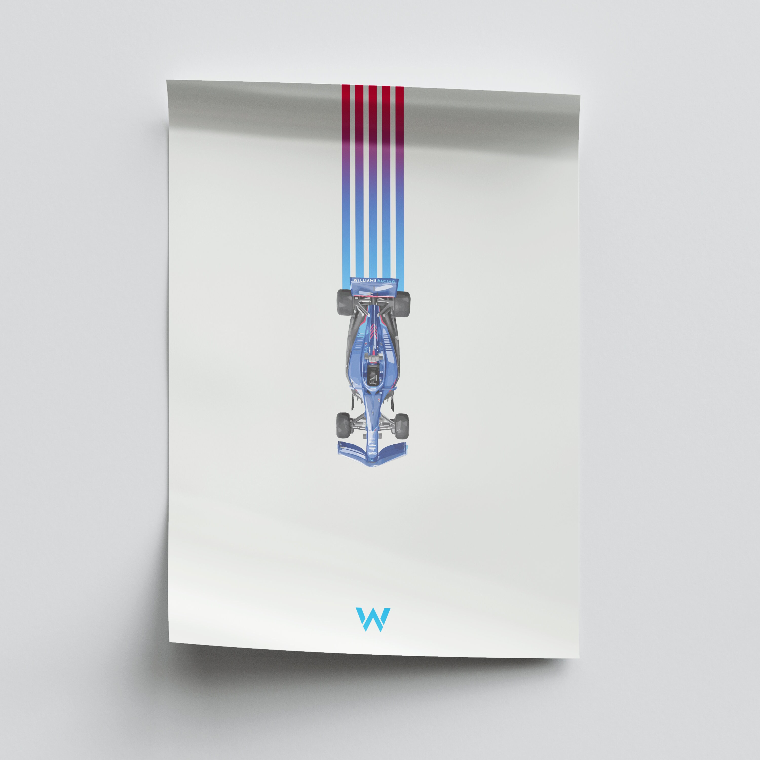 Minimalist Williams F1 Poster, Formula 1 Gift, F1 Wall Art, Formula 1 ...