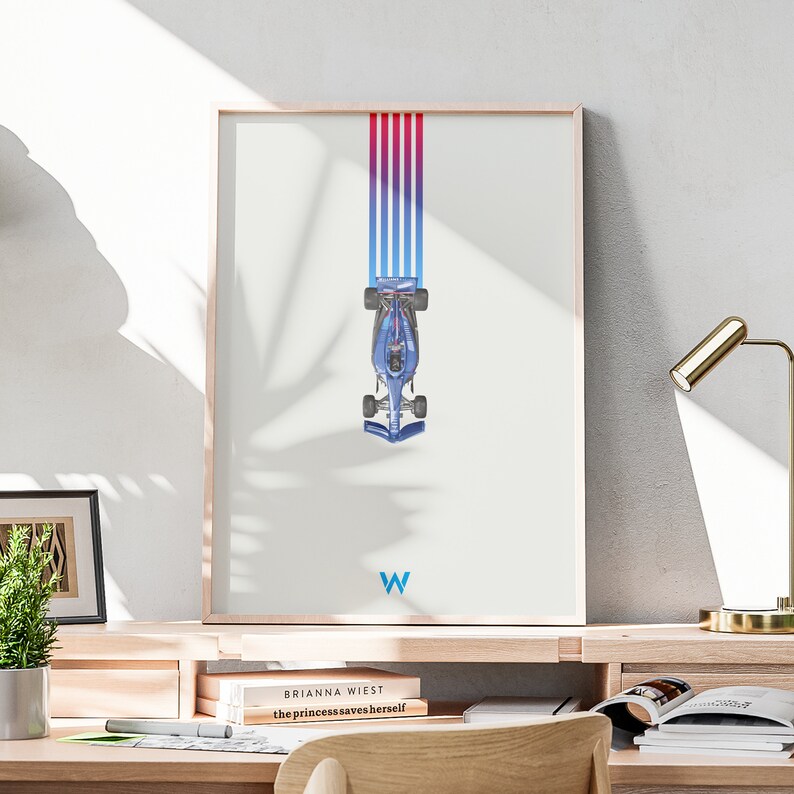 Minimalist Williams F1 Poster, Formula 1 Gift, F1 Wall Art, Formula 1 ...