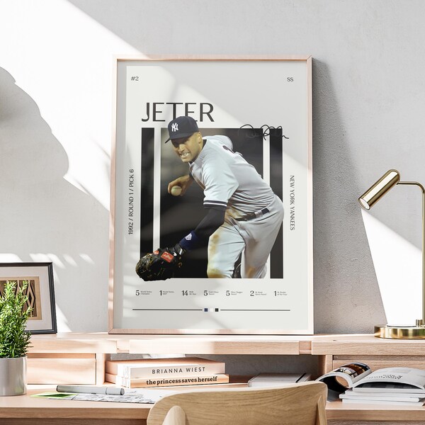 Derek Jeter Poster - Etsy