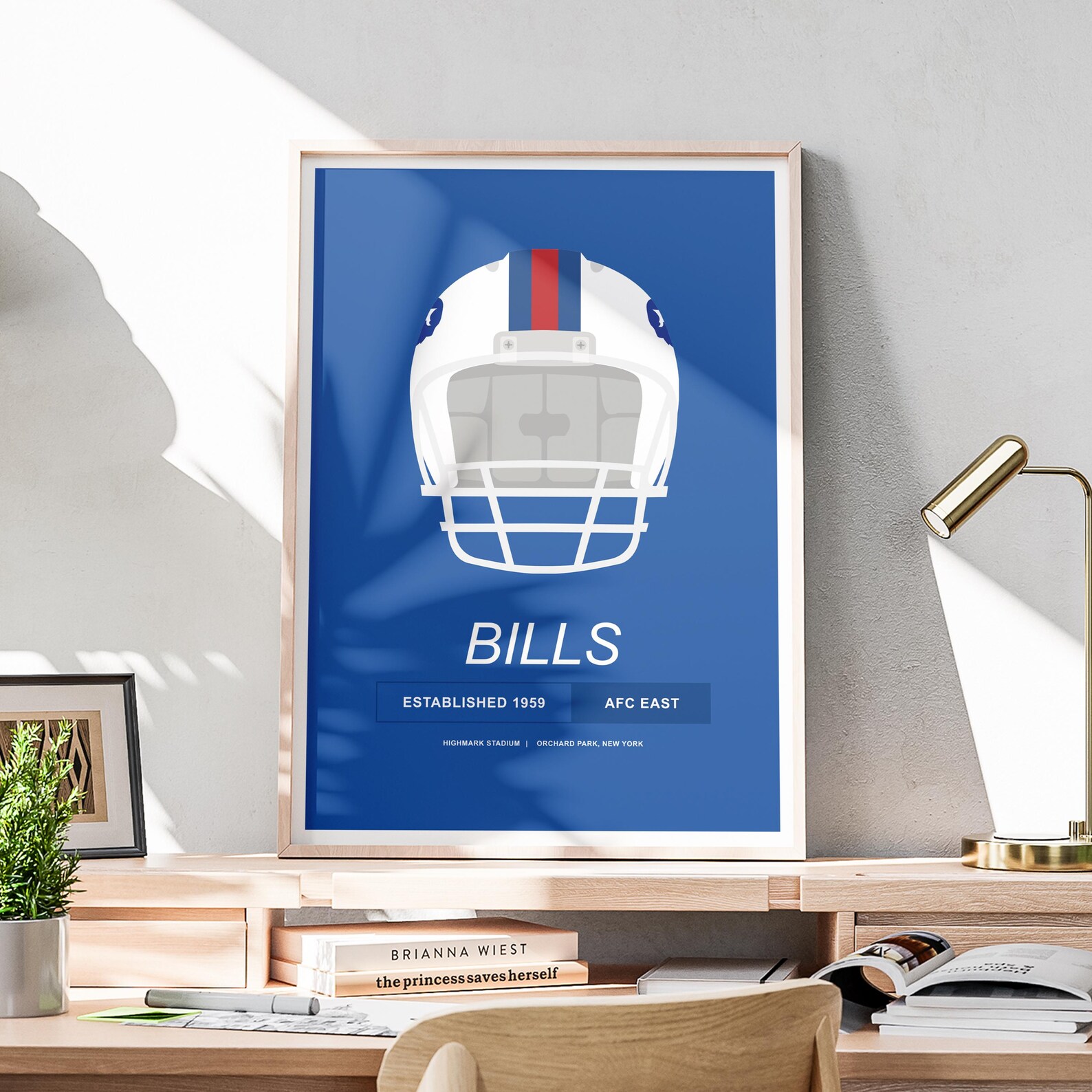 Minimalist Buffalo Bills Helmet Poster, NFL Poster, Buffalo Bills ...