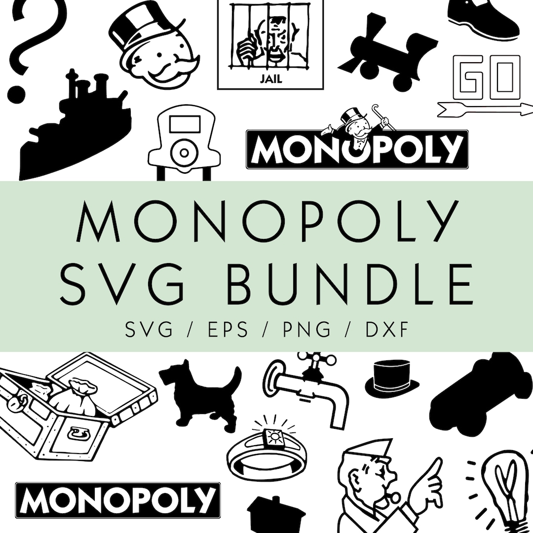 Monopoly Svg Bundle, Monopoly Symbols, Monopoly Characters, Monopoly ...