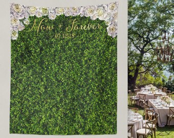 Greenery backdrop | Etsy