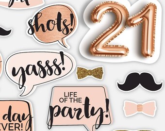 Photo booth props | Etsy