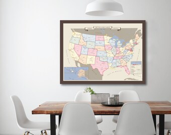 Places visited map | Etsy