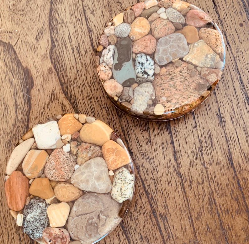 Lake Michigan Rock Coasters - Etsy