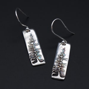 Forest Earrings - Fine Silver - Redwood Tree - Handmade Artisan Jewelry ...