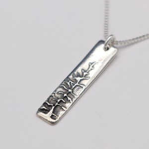 Forest Necklace Fine Silver Redwood Tree Handmade Artisan Jewelry ...