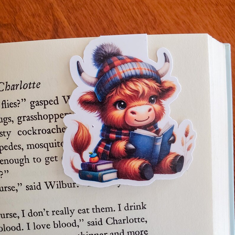 Cute Farm Animal Magnetic Bookmark Set Gift for Reader Bookworm Reading ...