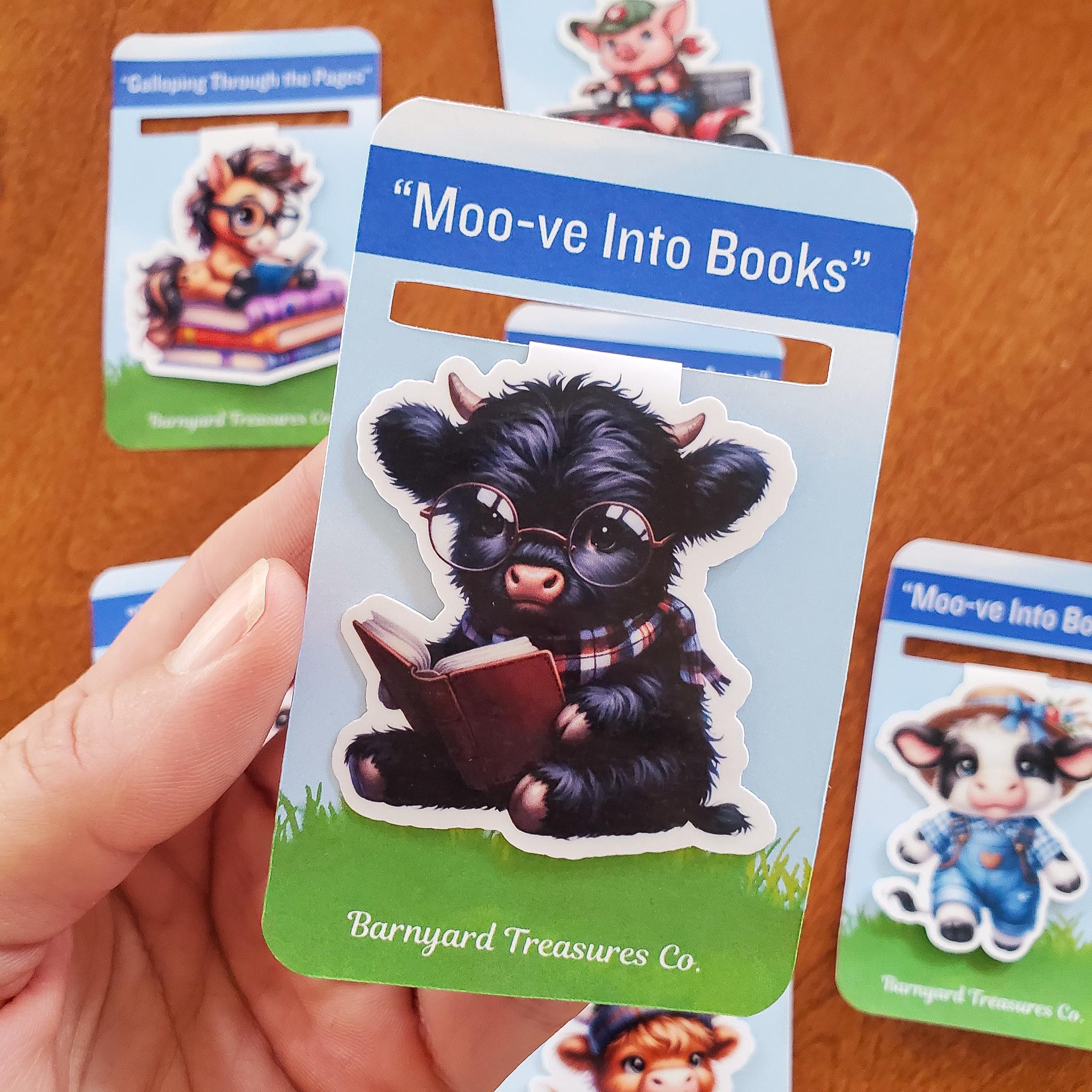 Cute Farm Animal Magnetic Bookmark Set | Gift for Reader | Bookworm ...