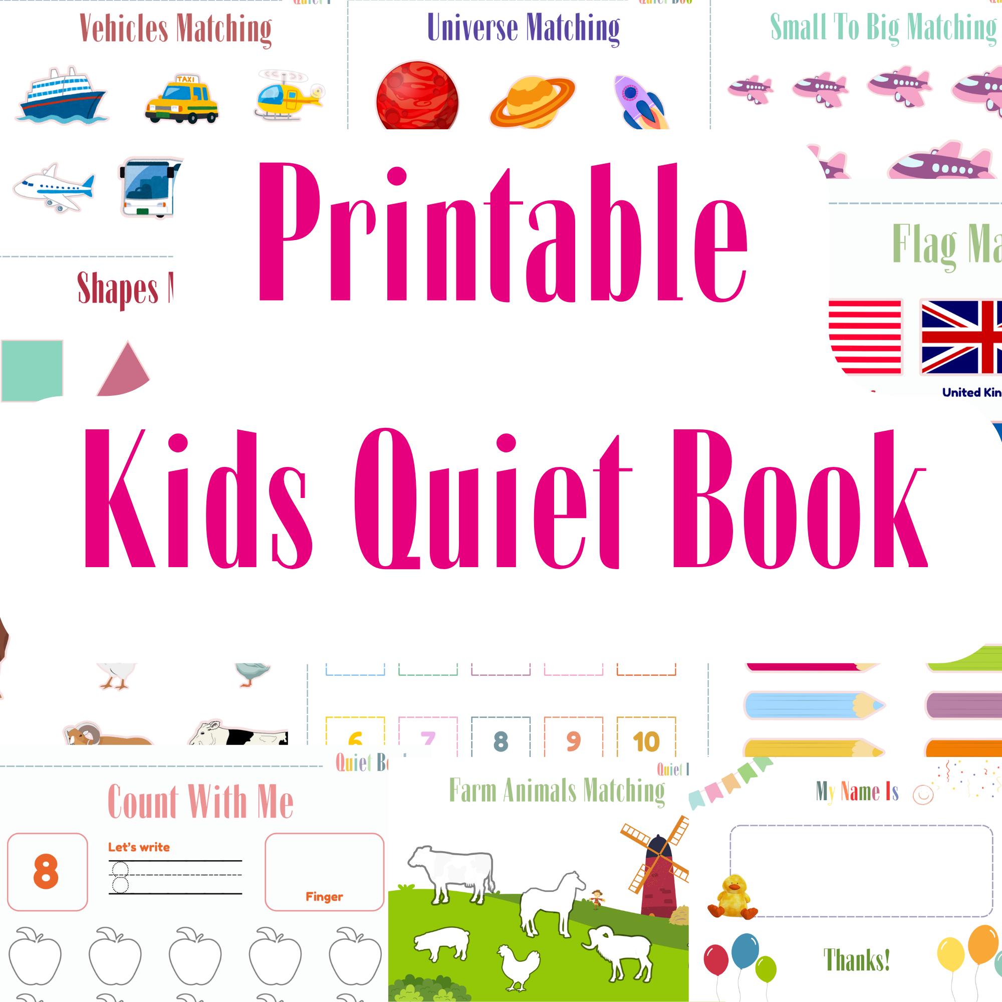 Quiet Book Printable | Toddler Busy Book | Activity Book |. Learning ...