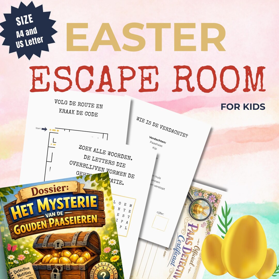 Easter Escape Room for Kids | Printable | Scavenger Hunt Game | Easter ...