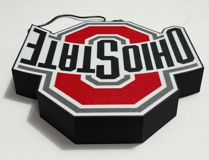 Ohio State 3D Printed Lightbox - Etsy