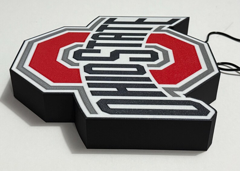 Ohio State 3D Printed Lightbox - Etsy