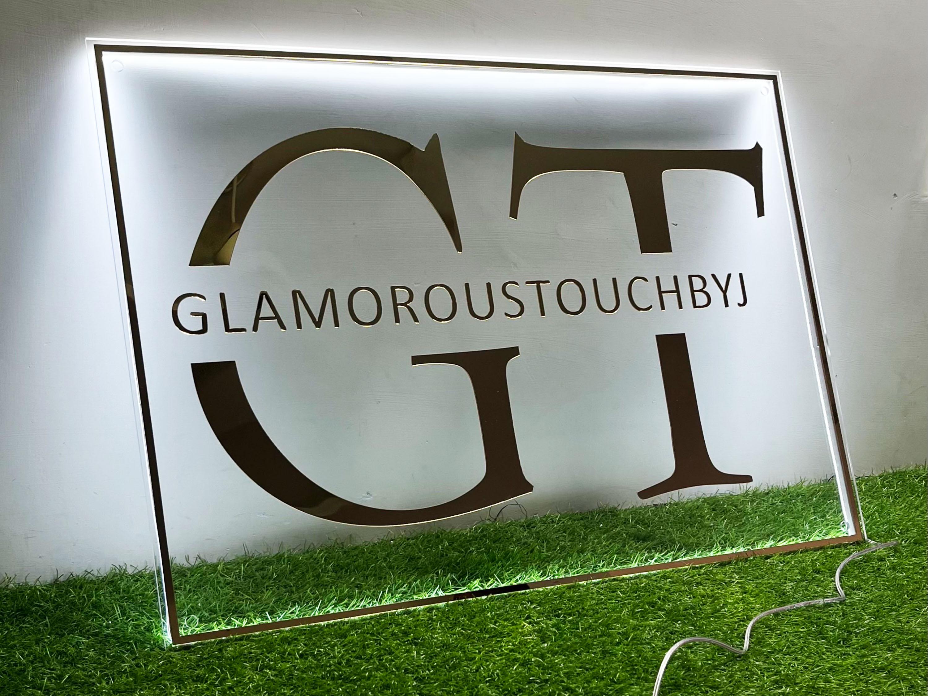 Custom 3D Acrylic Business Sign | Rectangular 3D Business Logo Sign ...