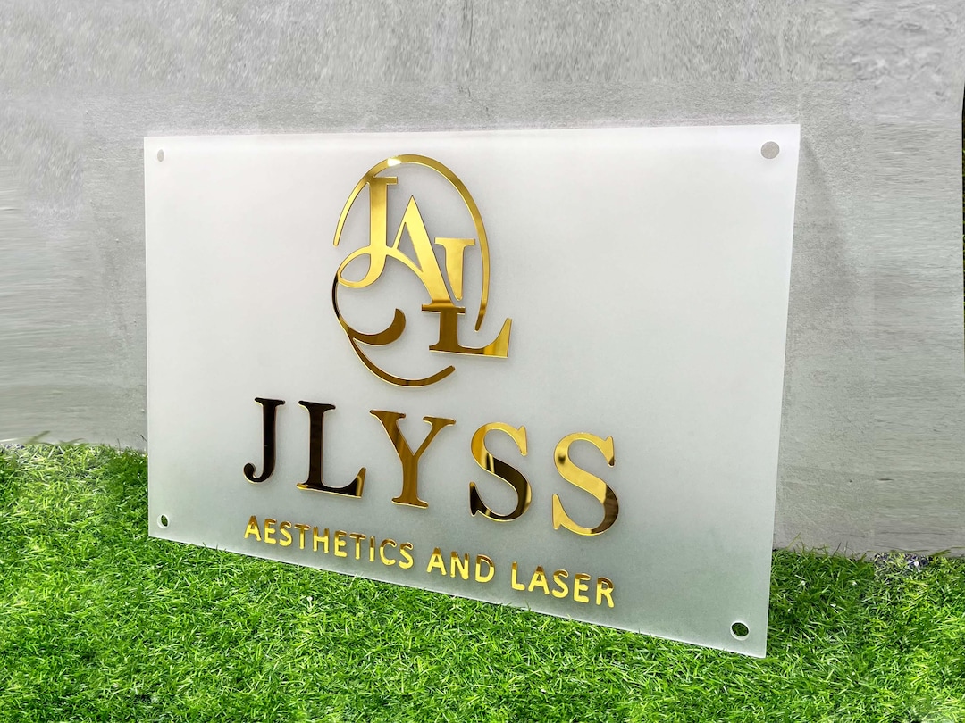 Custom Acrylic Business Signage 3D Acrylic Business Sign Rectangular 3D ...