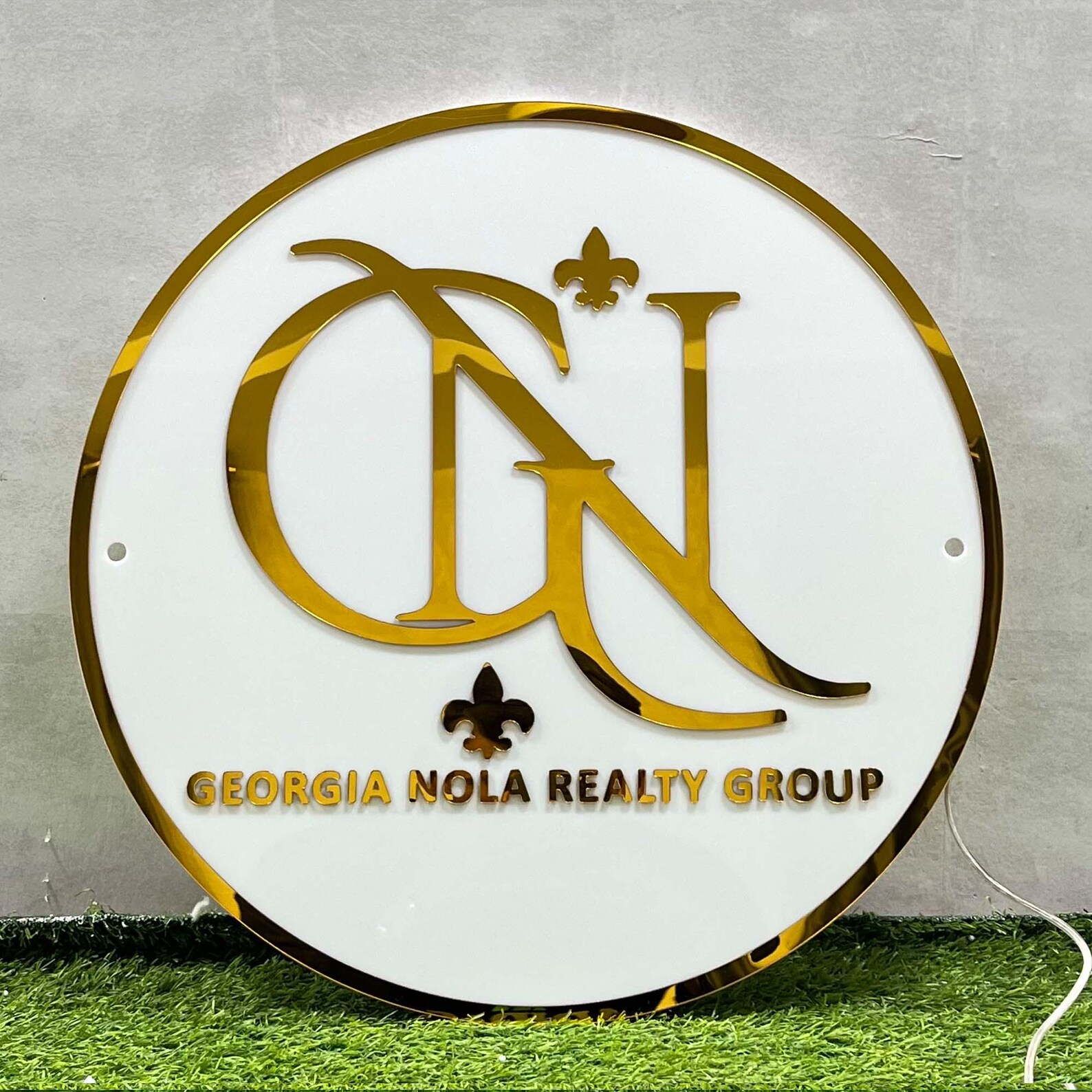 Custom Logo Business Light up Sign | Custom Backlit Business Sign Wall ...