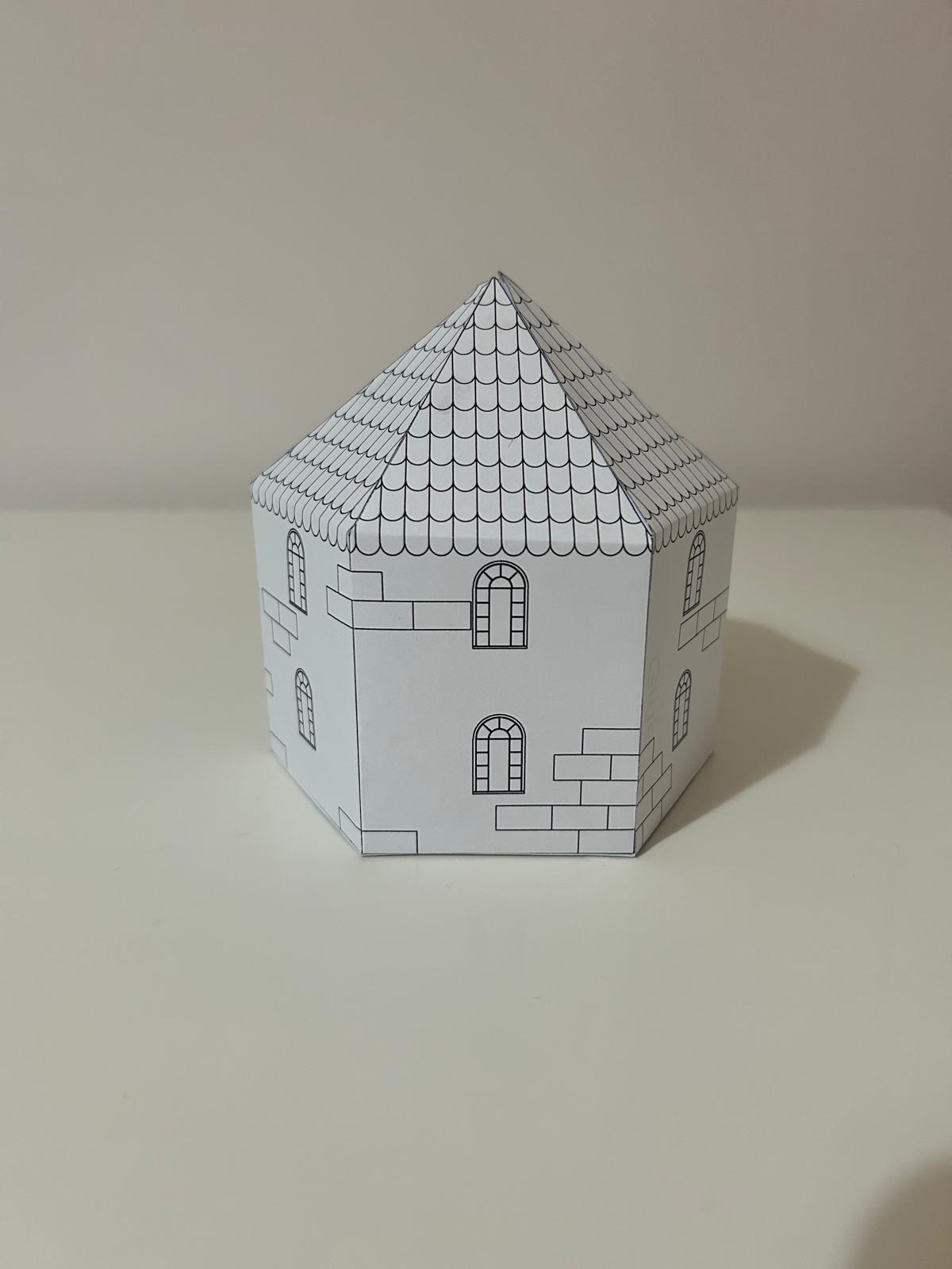 Paper Hexagon House Printable House PDF 3D Craft - Etsy