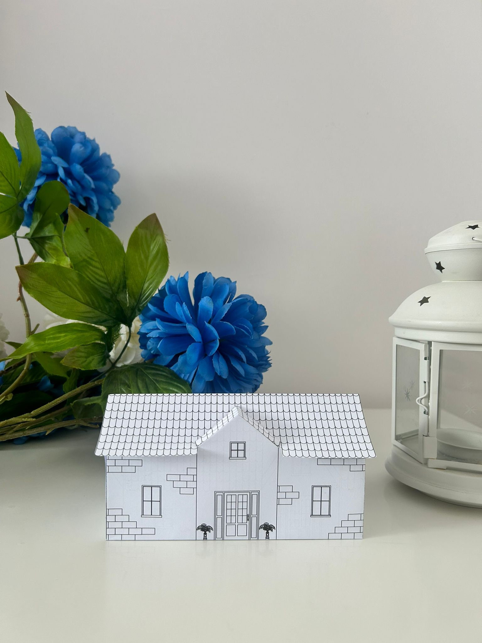 Paper Family House Printable PDF Model House 3D Craft - Etsy