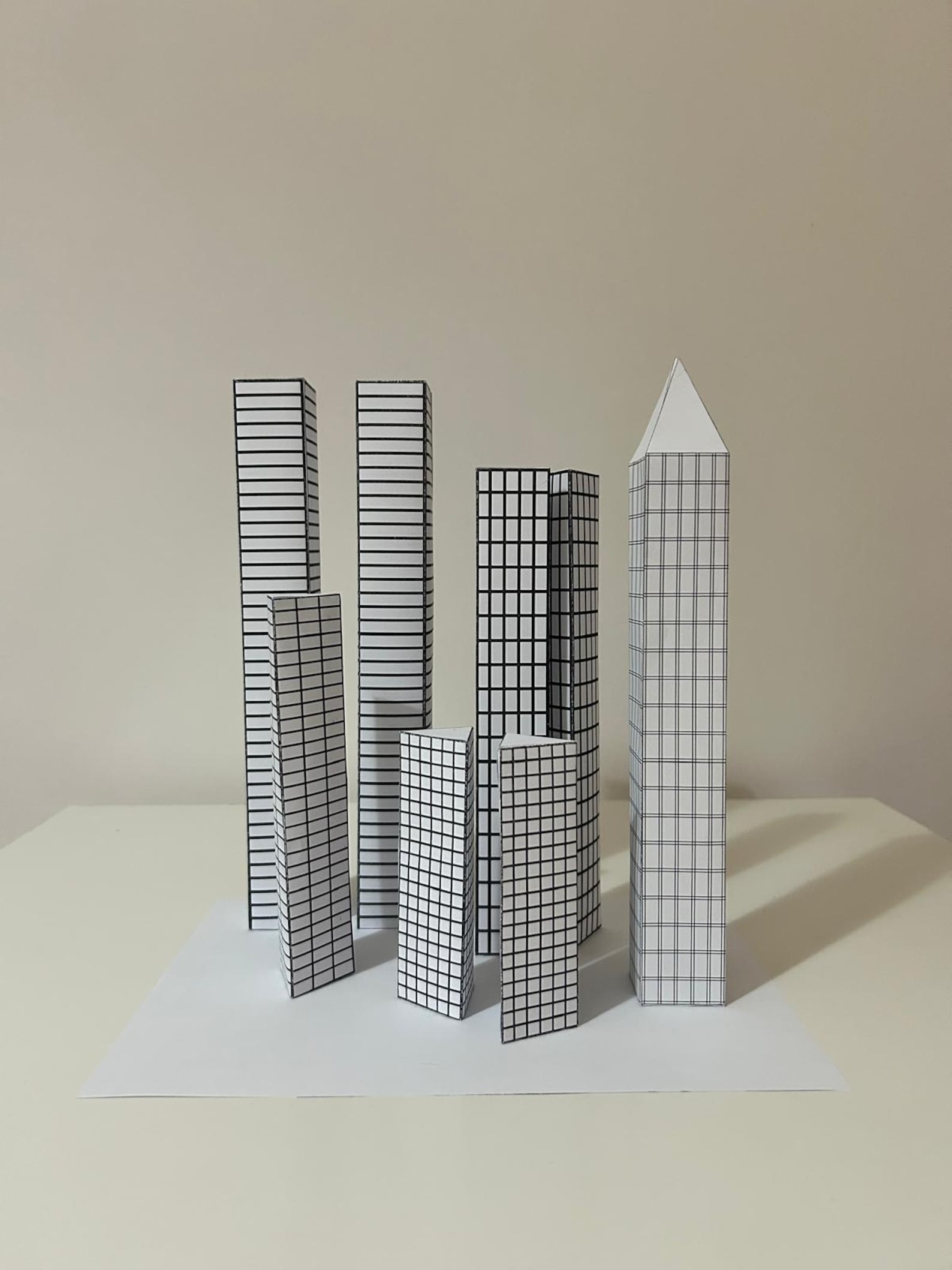 Paper City Printable PDF 3d Craft - Etsy